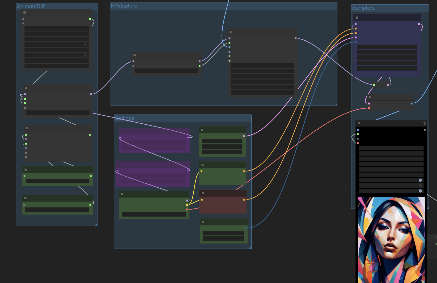 Animated face art (ComfyUI) - Stable Diffusion Art
